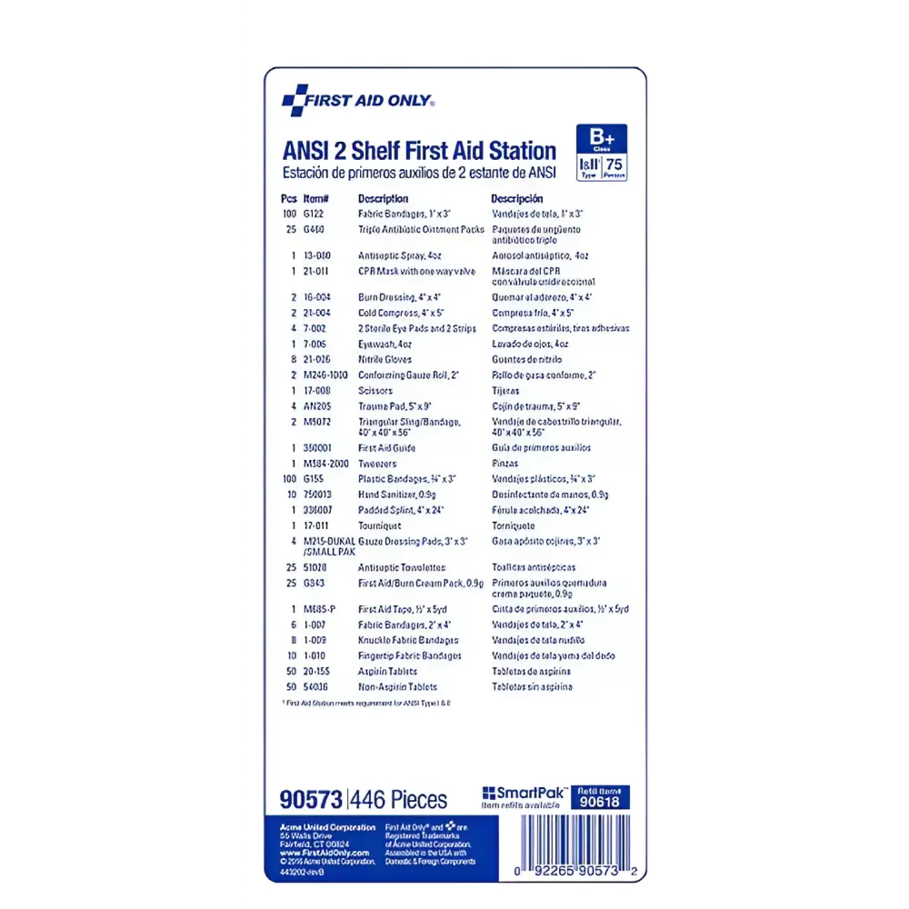 First Aid Only First Aid Kits, 446 Pieces, White – GDI Medical